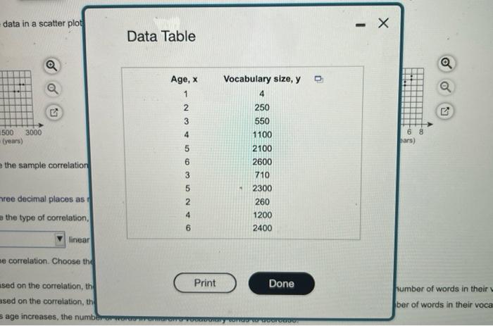 Solved The accompanying table shows the ages (in years) of | Chegg.com
