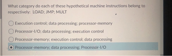Solved What category do each of these hypothetical machine | Chegg.com