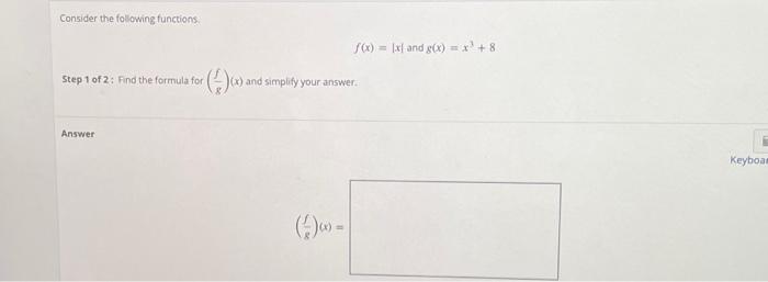 Solved Consider the following functions. f(x)=∣x∣ and | Chegg.com