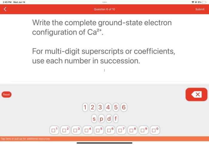 Solved Write The Complete Ground State Electron