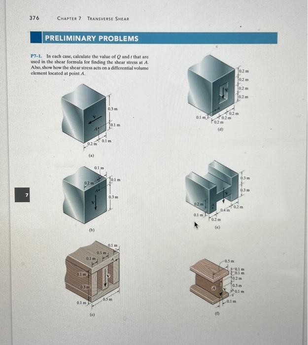 Solved in each case, calculate the value of Q and t that are | Chegg.com