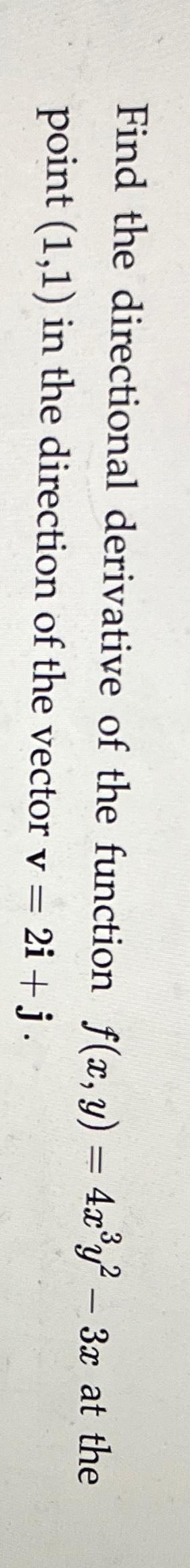 Solved Find the directional derivative of the function | Chegg.com