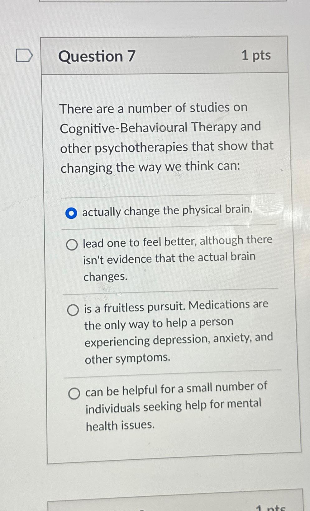 Solved Question 71 ﻿ptsThere are a number of studies on | Chegg.com