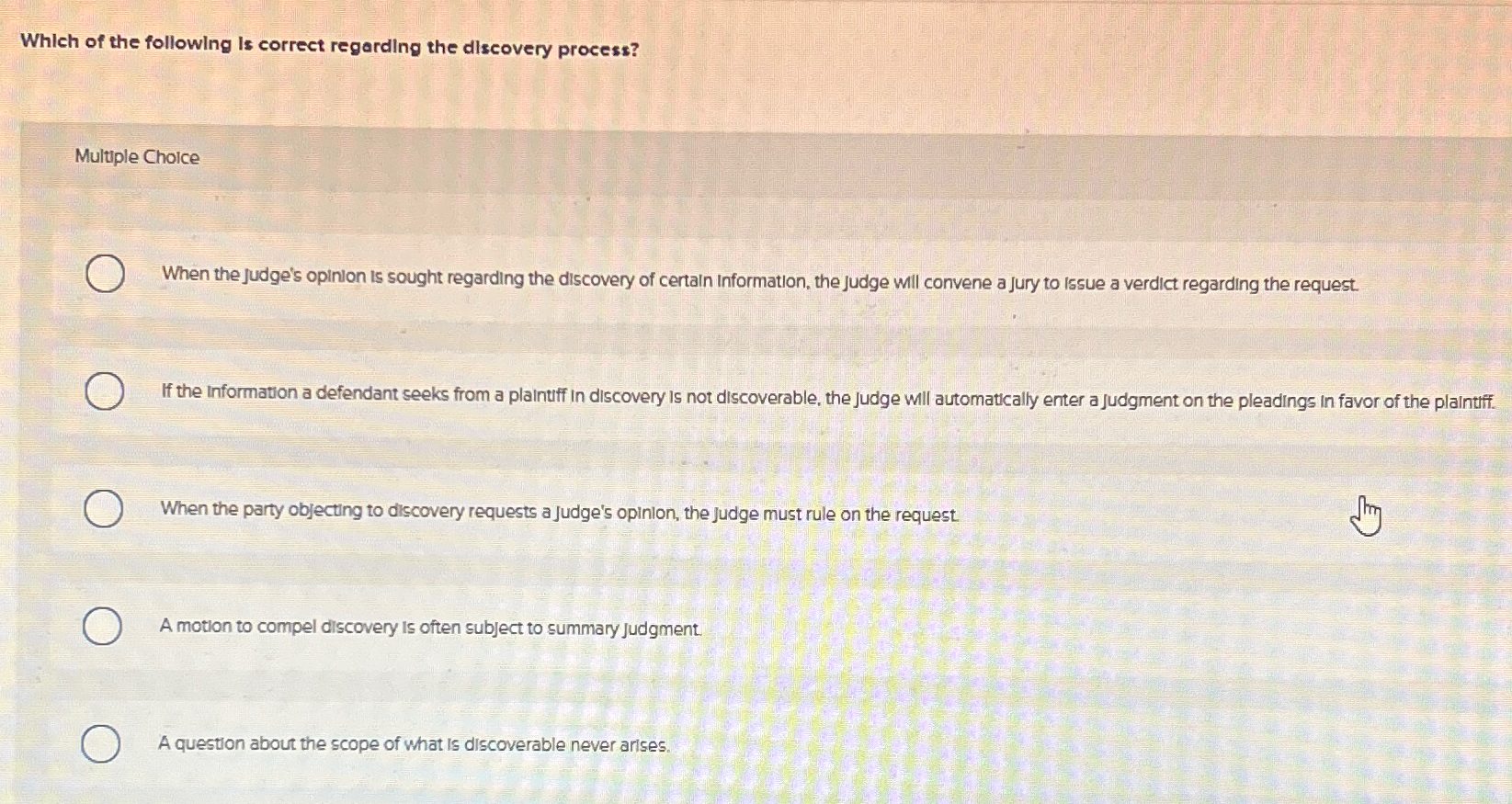 Solved Which of the following is correct regarding the | Chegg.com