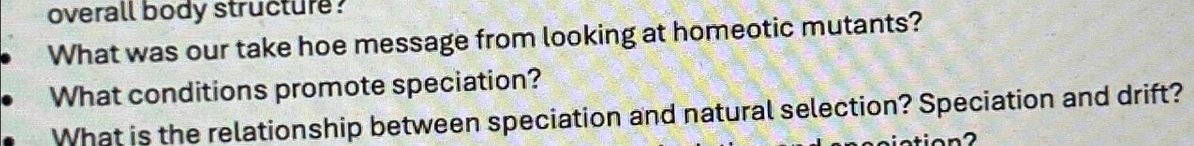 Solved What is the relationship between speciation and | Chegg.com