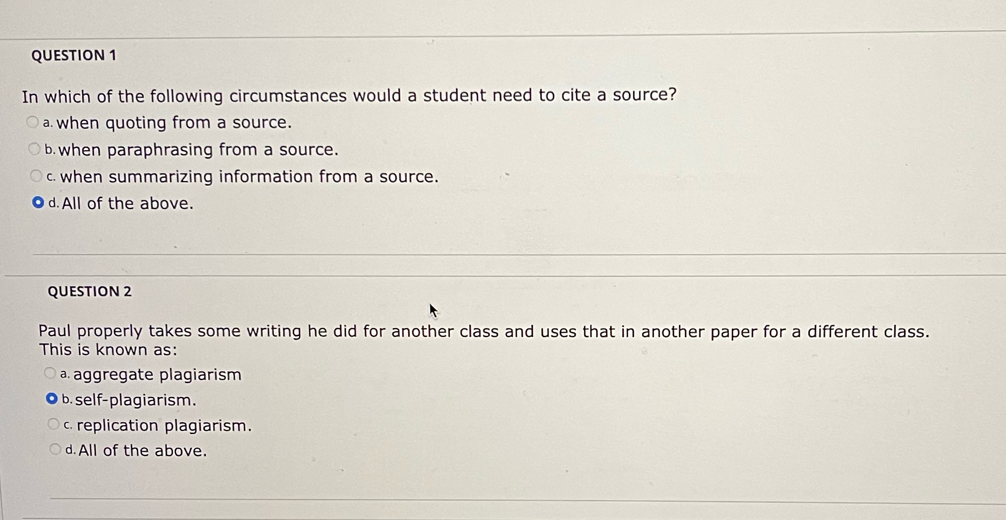 Solved QUESTION 1In which of the following circumstances | Chegg.com