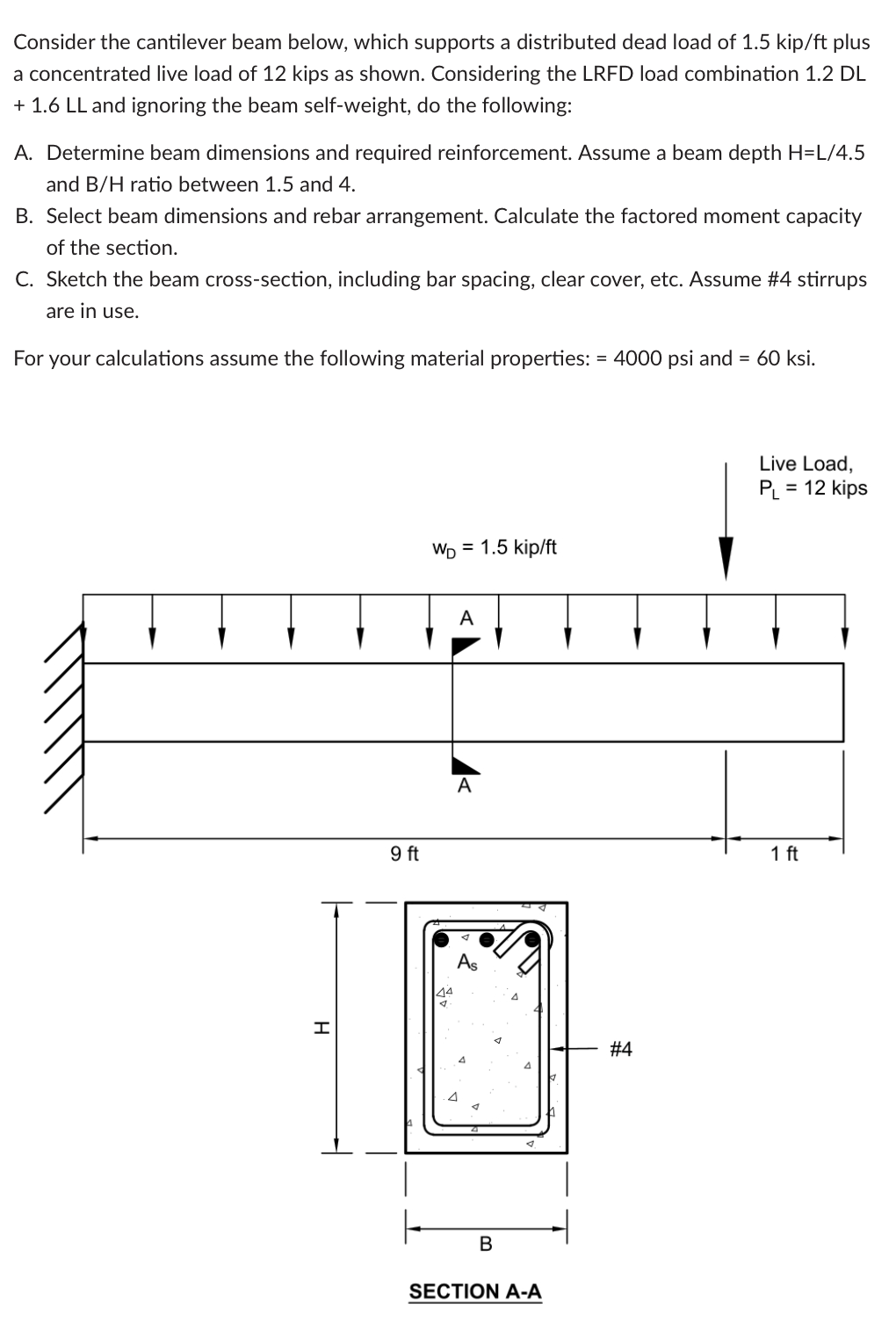 Solved Civil Engineering. Reinforced Concrete | Chegg.com