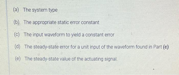 Solved For each system shown below, find the following: | Chegg.com