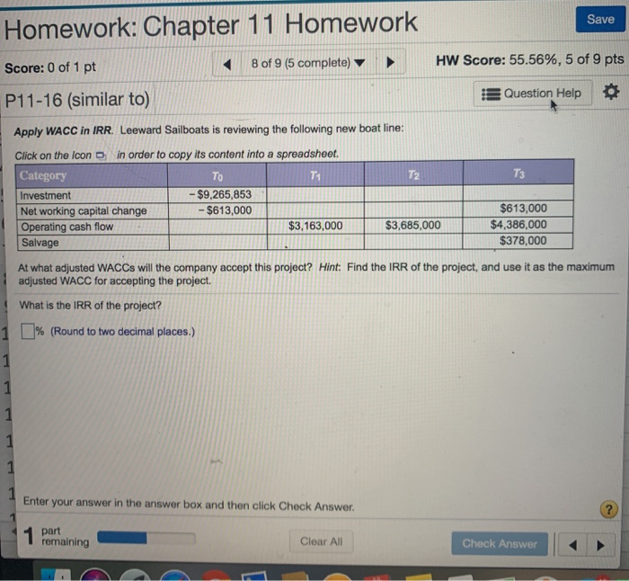Solved Save Homework Chapter 11 Homework Score 0 Of 1 Pt 8