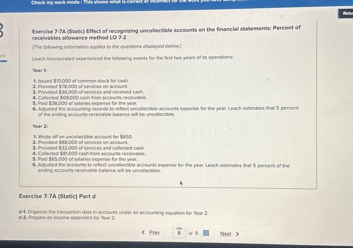 Solved Exercise 7-7A (Static) Effect of recognizing | Chegg.com