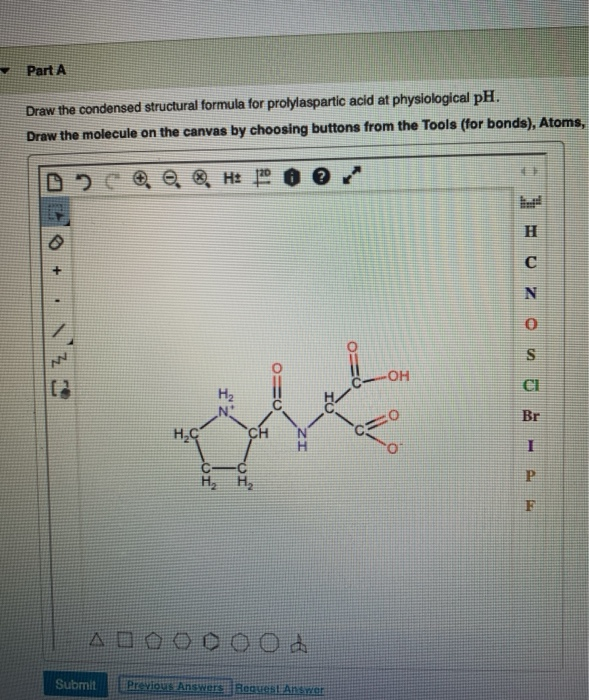 Solved Draw the condensed structural formula dor | Chegg.com