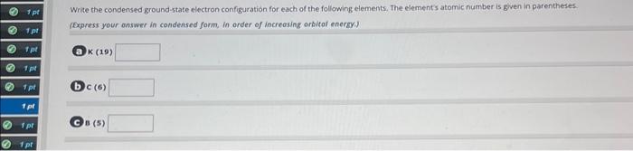 Solved Wrote The Condensed Ground State Electron