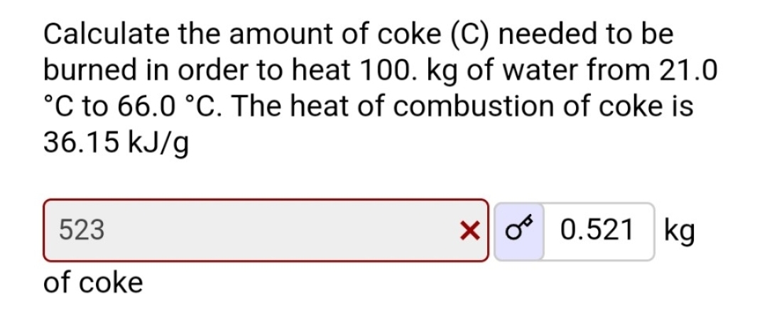 Solved Calculate the amount of coke (C) ﻿needed to beburned | Chegg.com