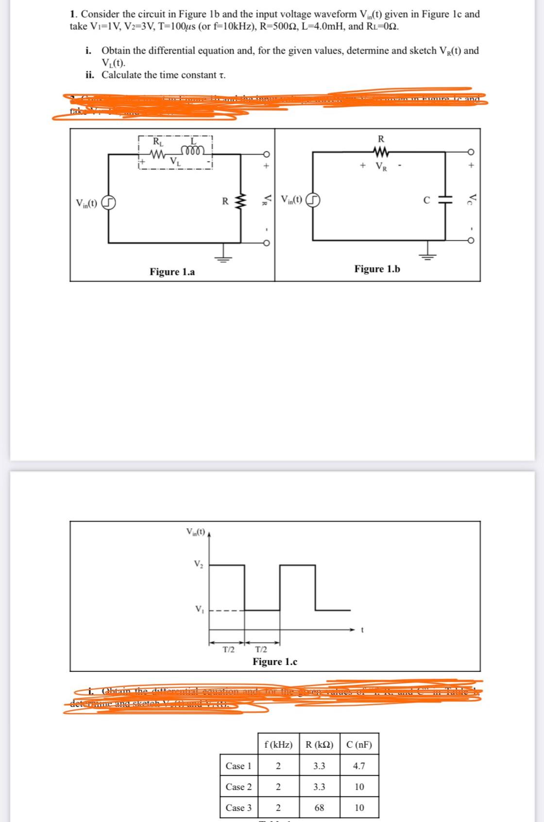 Solved Consider the circuit in Figure 1b and the input | Chegg.com Solved Consider the circuit in Figure 1b and the input | Chegg.com