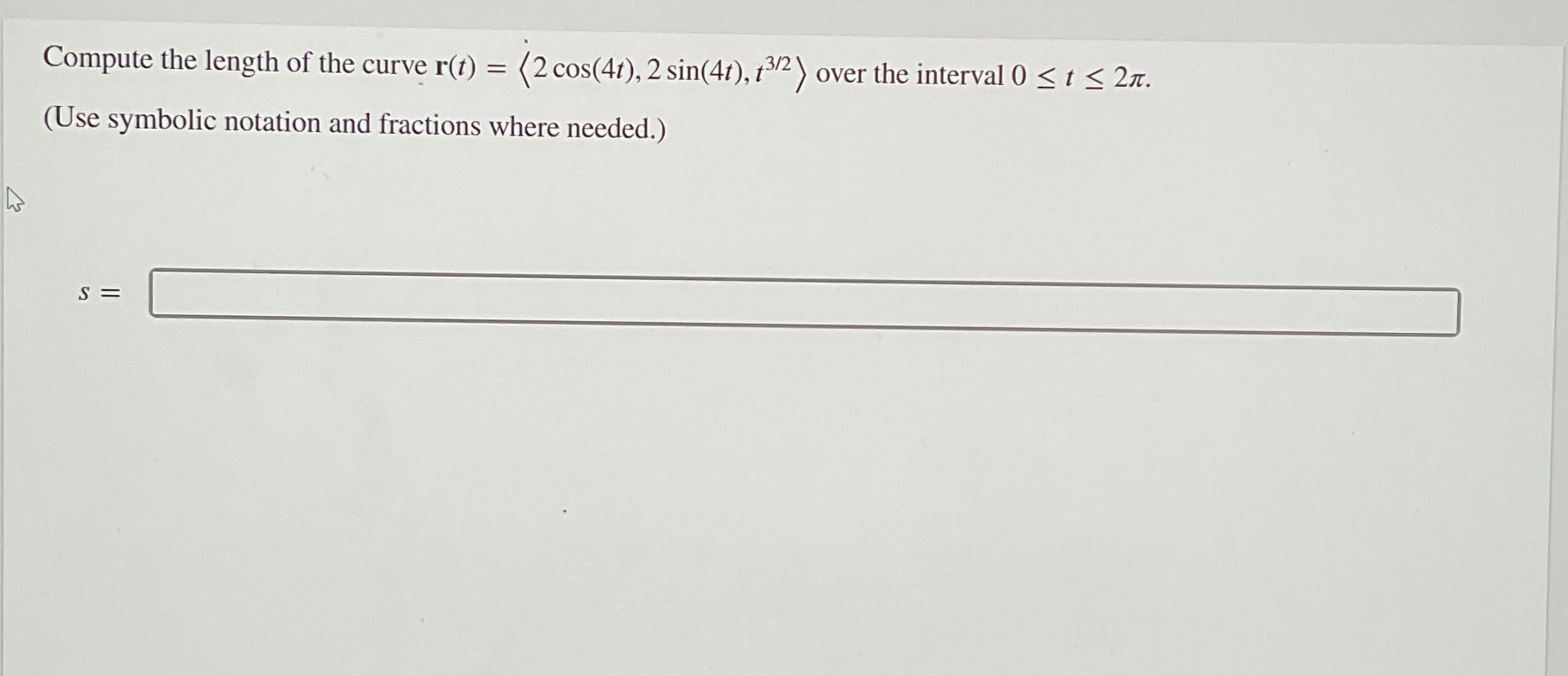 Solved Compute The Length Of The Curve