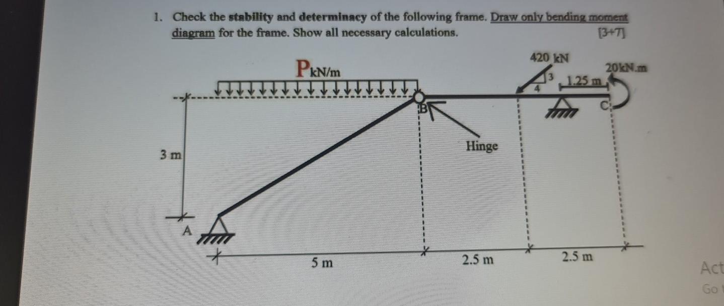 Solved 1. Check the stability and determinacy of the | Chegg.com