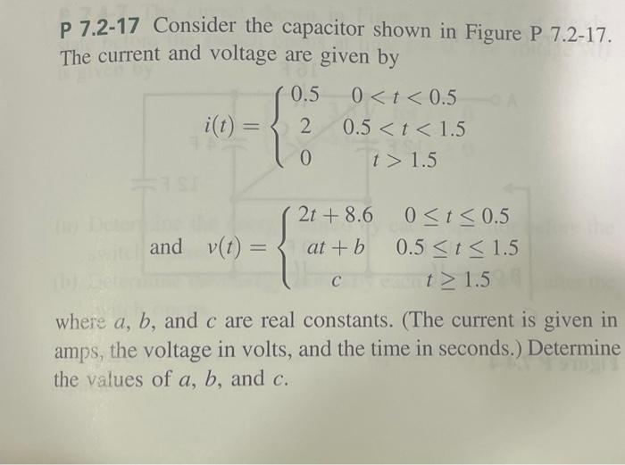 Solved P 7.2-17 Consider the capacitor shown in Figure P | Chegg.com