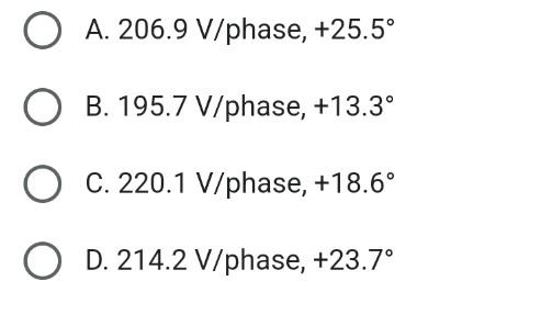 Solved A 3 phase, 5 kVA, 208 V, four-pole, \\( 60 | Chegg.com