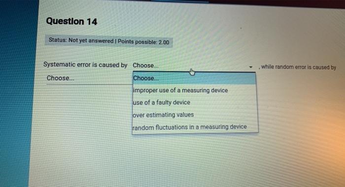 Solved Question 14 Status: Not yet answered I Points | Chegg.com