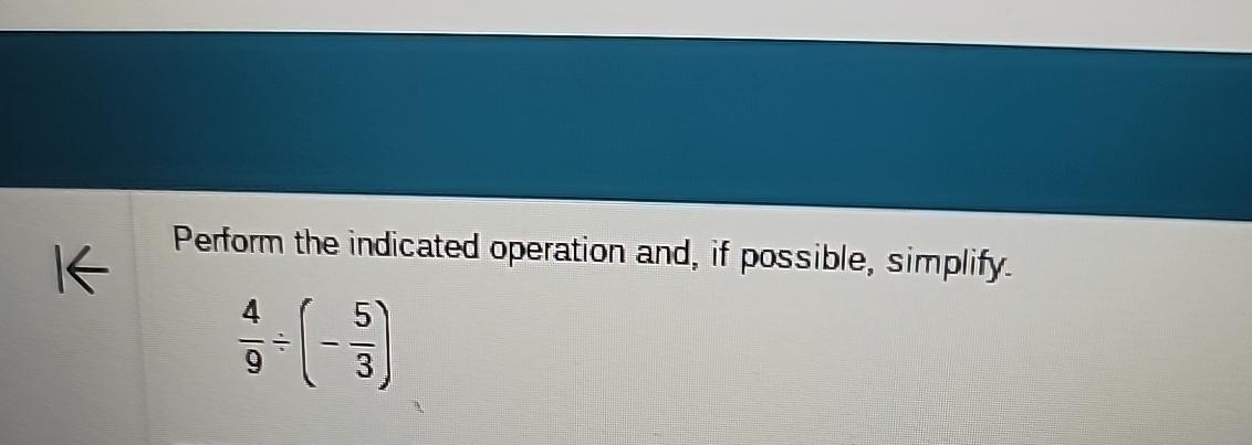 Solved Perform The Indicated Operation And If Possible
