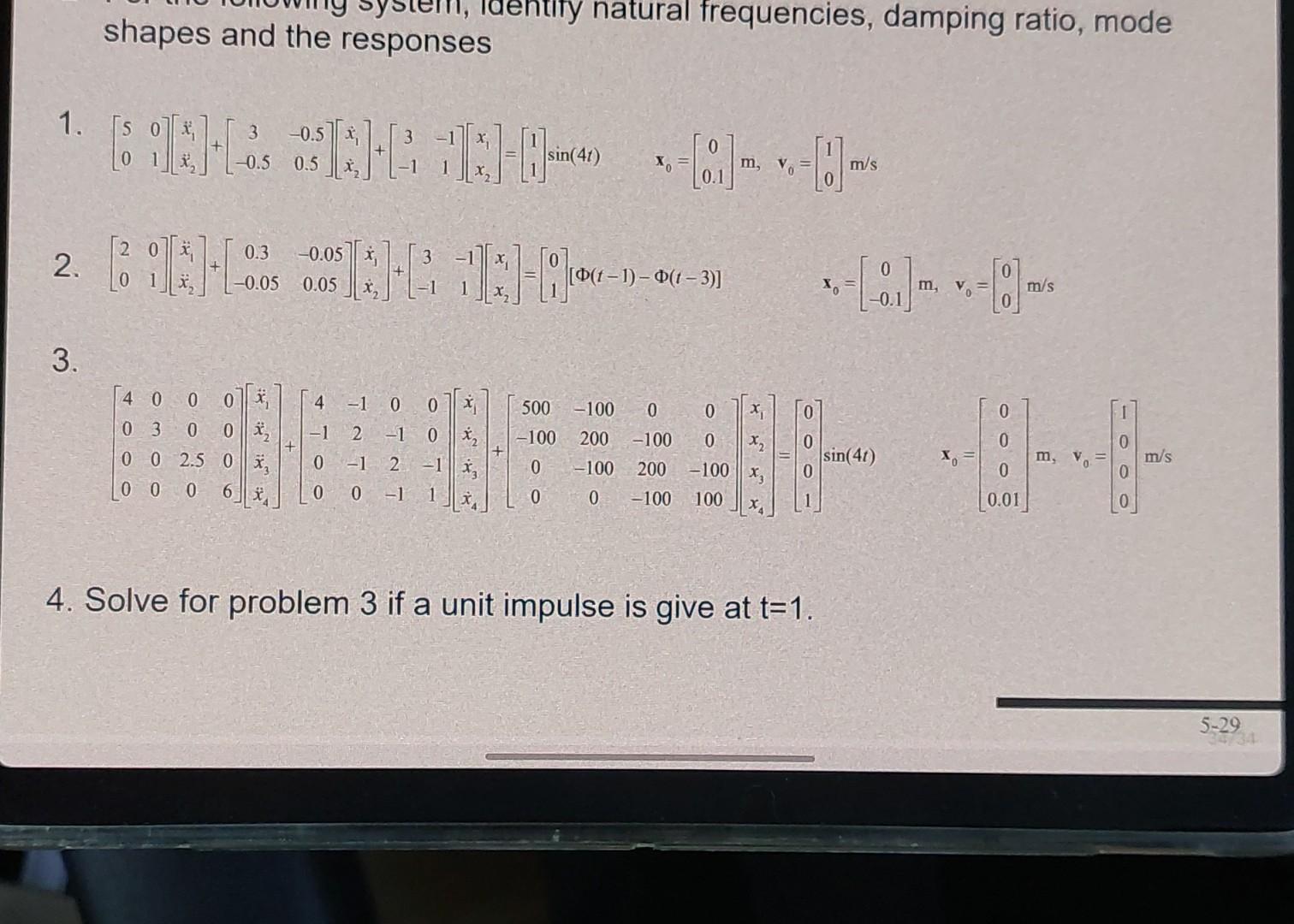 Solved State Space Matlab I Want To Know No3 How Could I