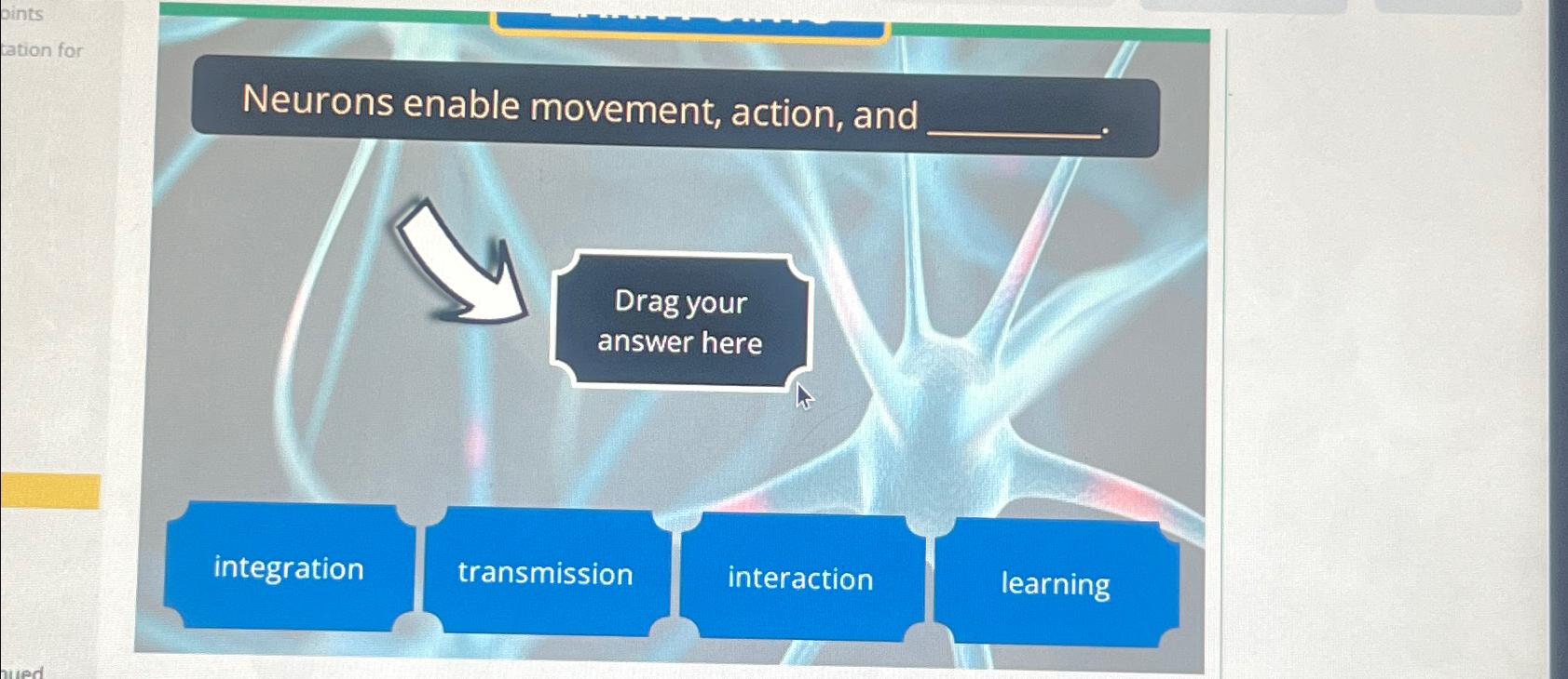 Solved Neurons enable movement, action, | Chegg.com