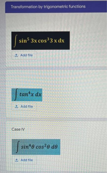 Solved Transformation by trigonometric functions sin5 3x | Chegg.com
