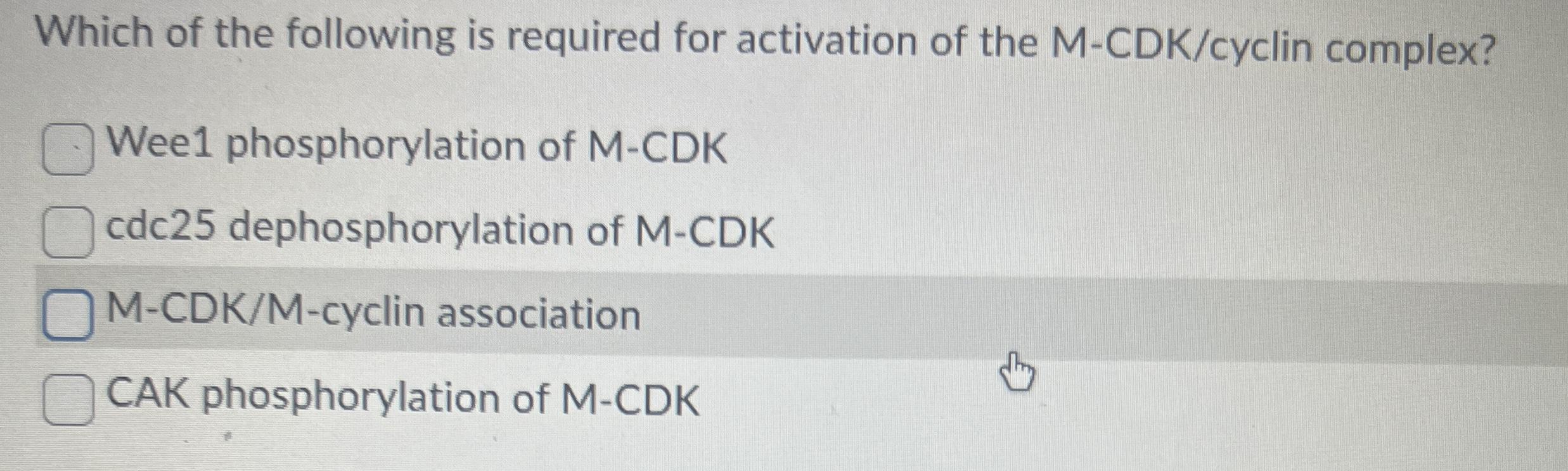 Solved Which of the following is required for activation of | Chegg.com