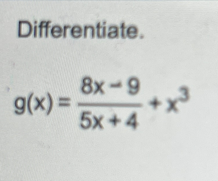Solved Differentiate Using the quotient and sum | Chegg.com