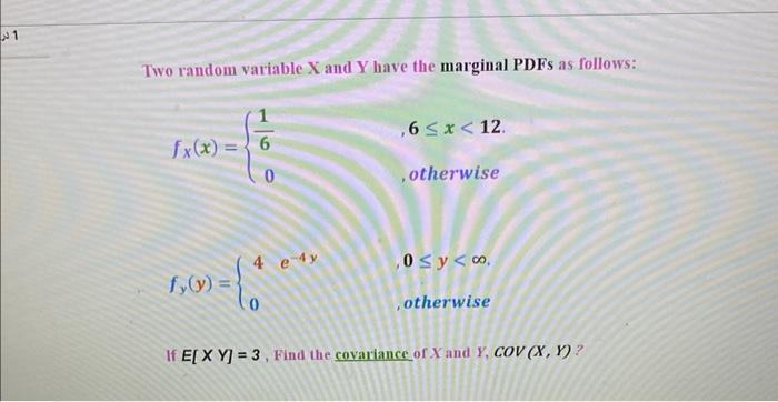 Solved The joint PMF of two random variables X and Y is | Chegg.com
