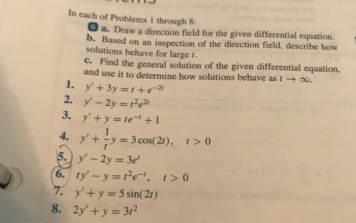 Solved In each of Problems 1 through 8: G a. Draw a | Chegg.com