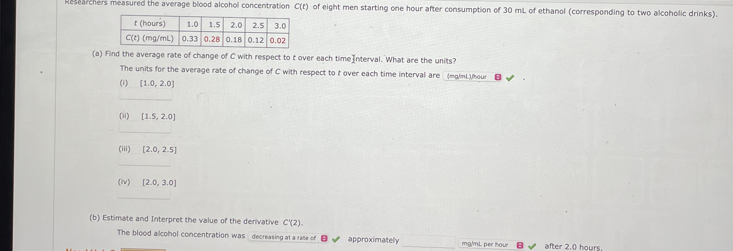 Solved (iv) [2.0,3.0](b) ﻿Estimate and Interpret the value | Chegg.com