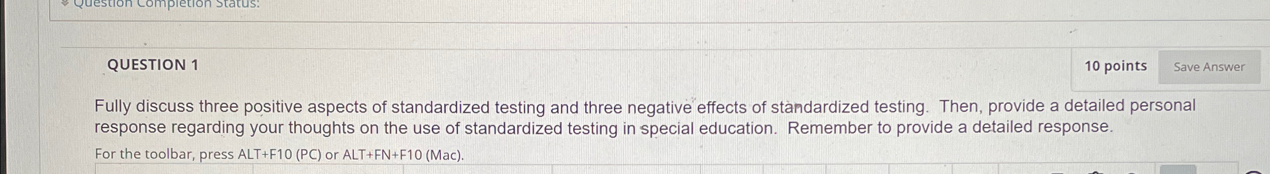 Solved Fully discuss three positive aspects of standardized | Chegg.com