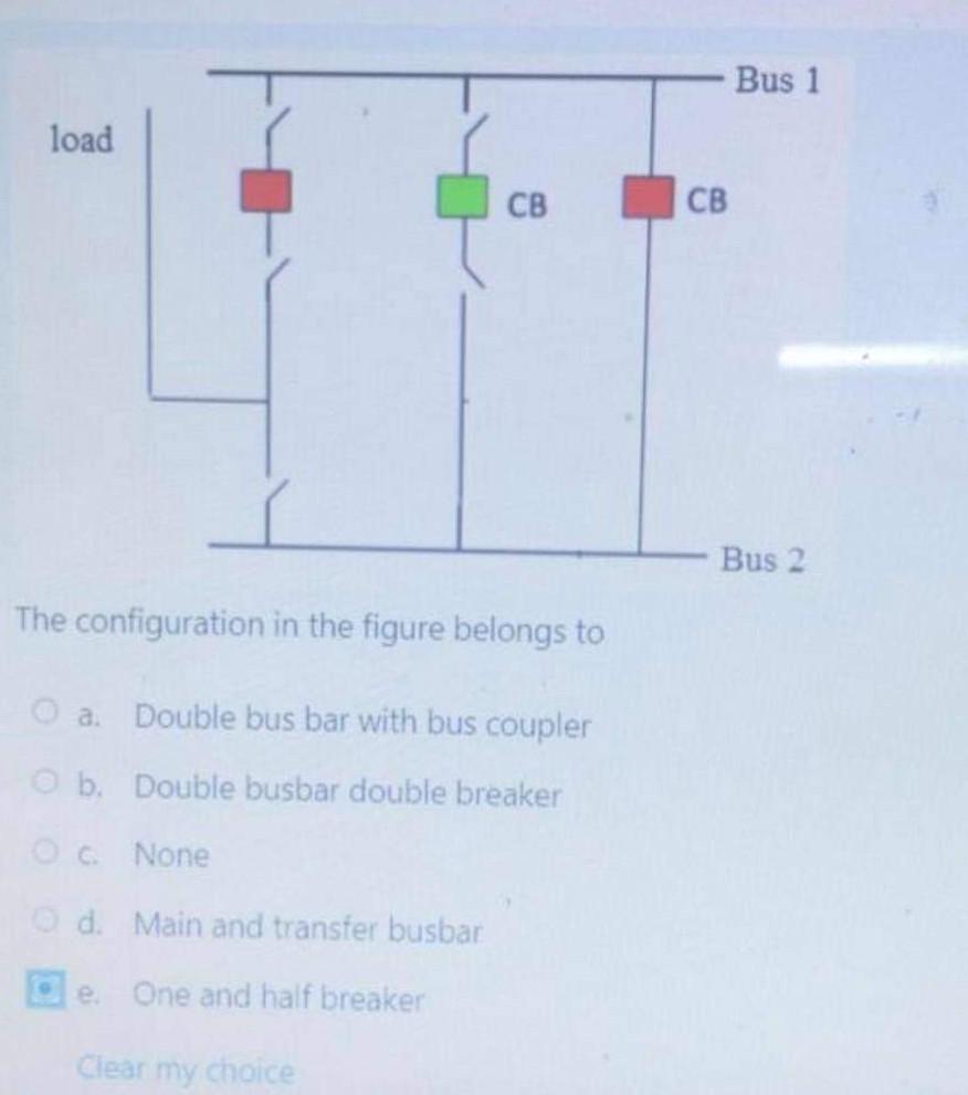 Solved Time left 0:05:49 CB Main Bus CB The scheme in the | Chegg.com
