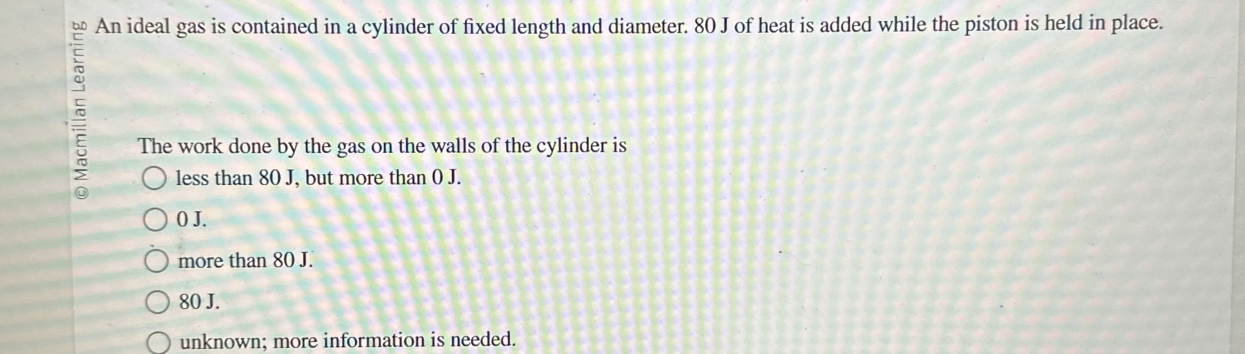 High Quality SOLUTION An ideal gas is contained in a cylinder of fixed ...