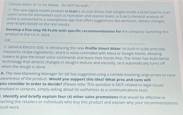 Solved 7. The new digital health product U-Scan is an oval | Chegg.com