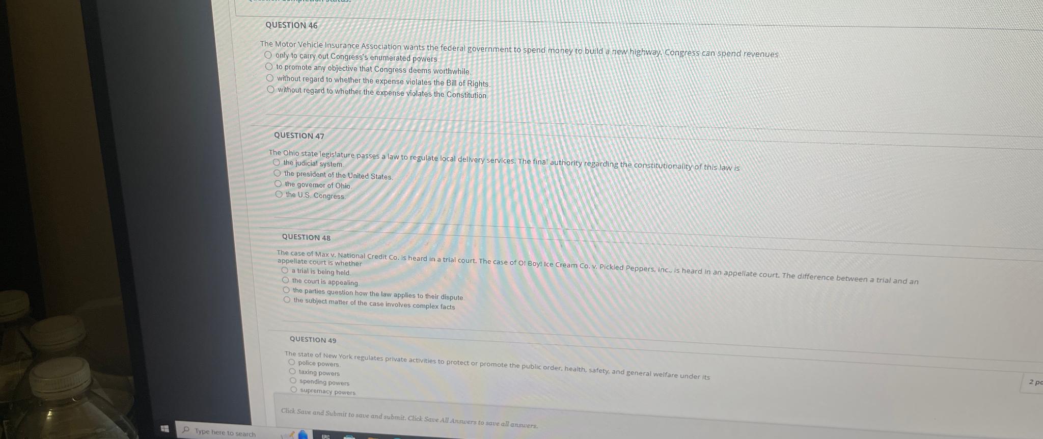 Solved QUESTION 46The Motor Vehicle Insurance Association | Chegg.com