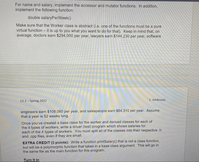 Solved Person Data and Student Data 1. Design a class named | Chegg.com