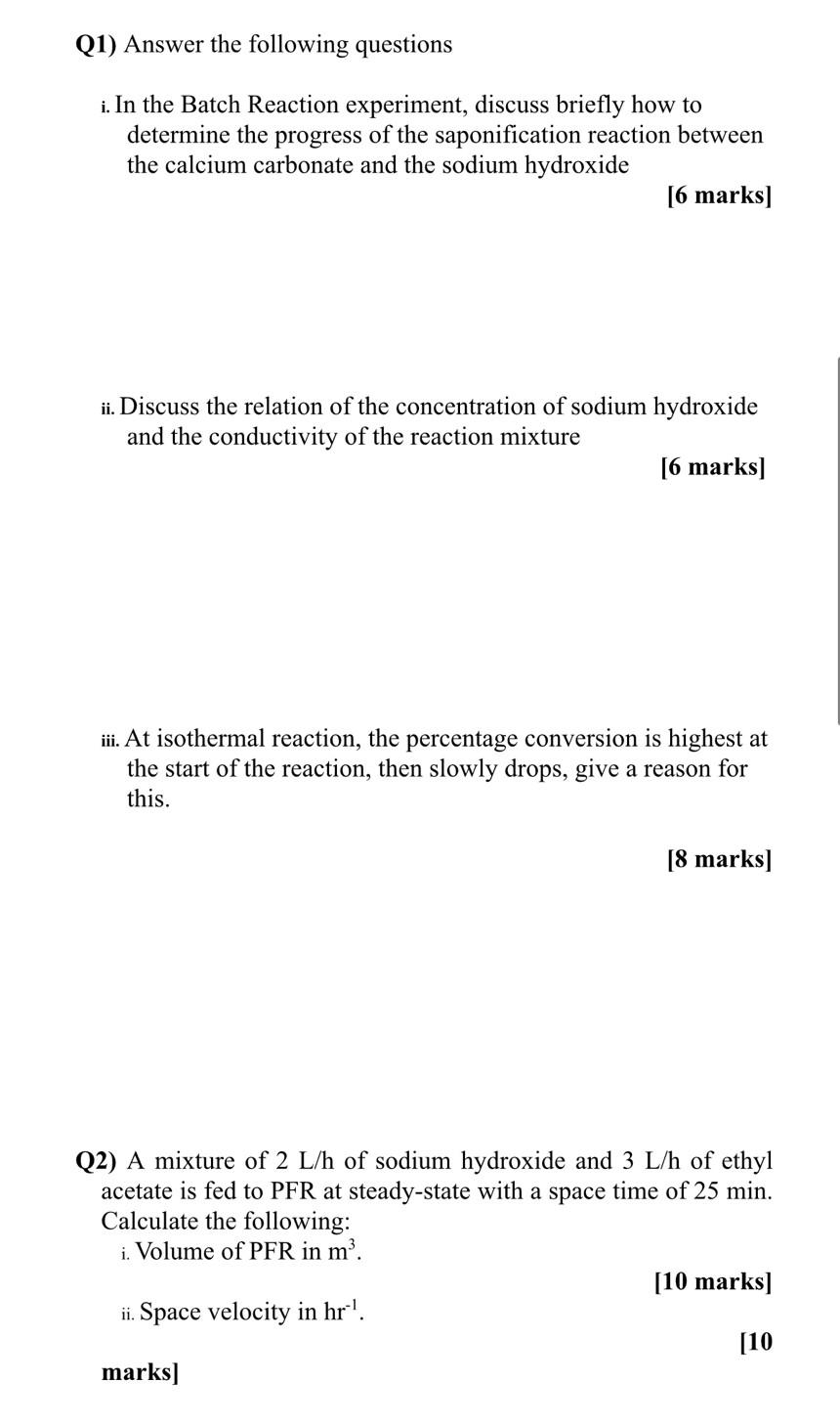Solved Q1) Answer the following questions i. In the Batch | Chegg.com
