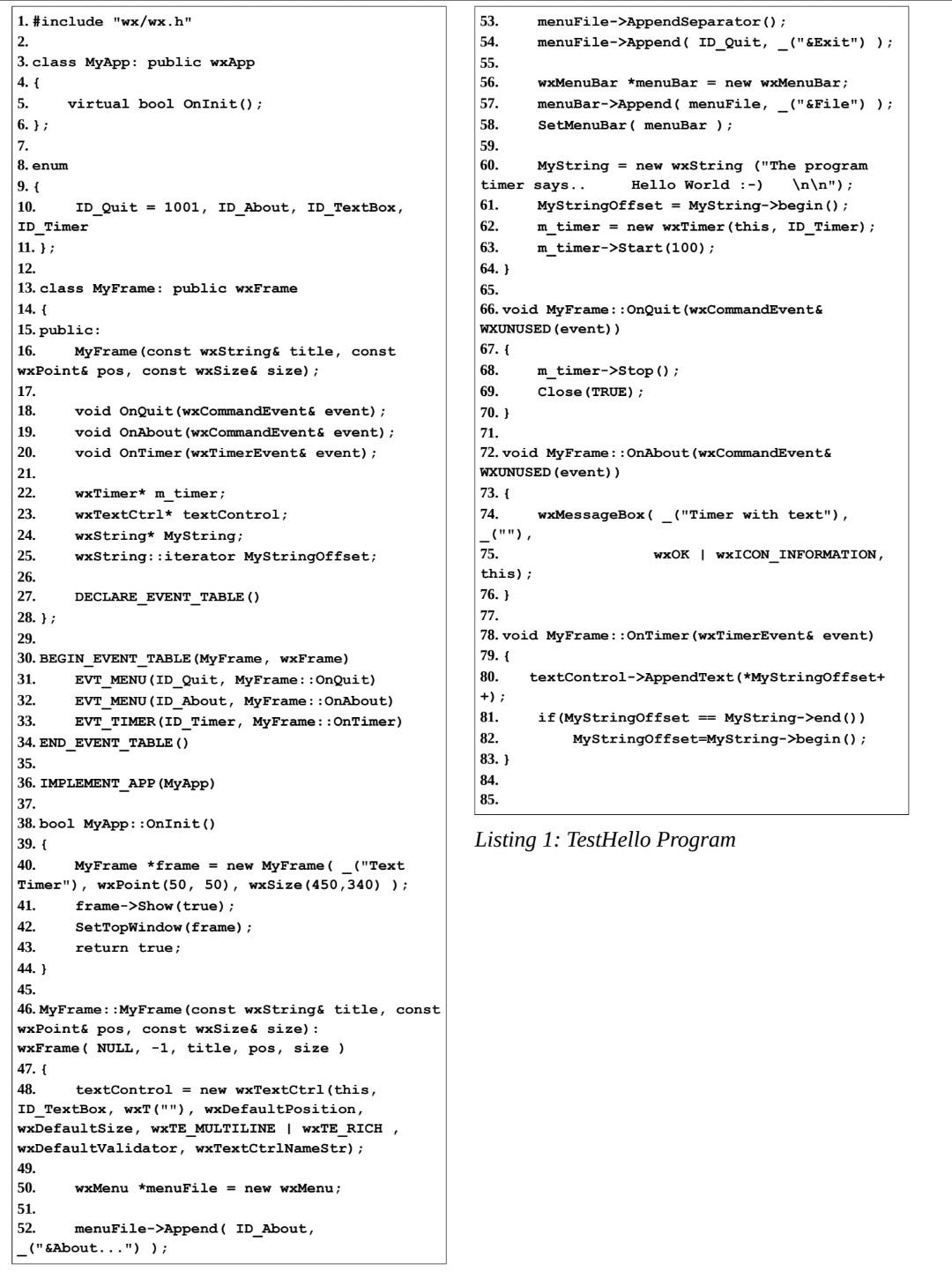Solved 1. #include "wx/wx.h" 2. 3. class MyApp: public wxApp | Chegg.com