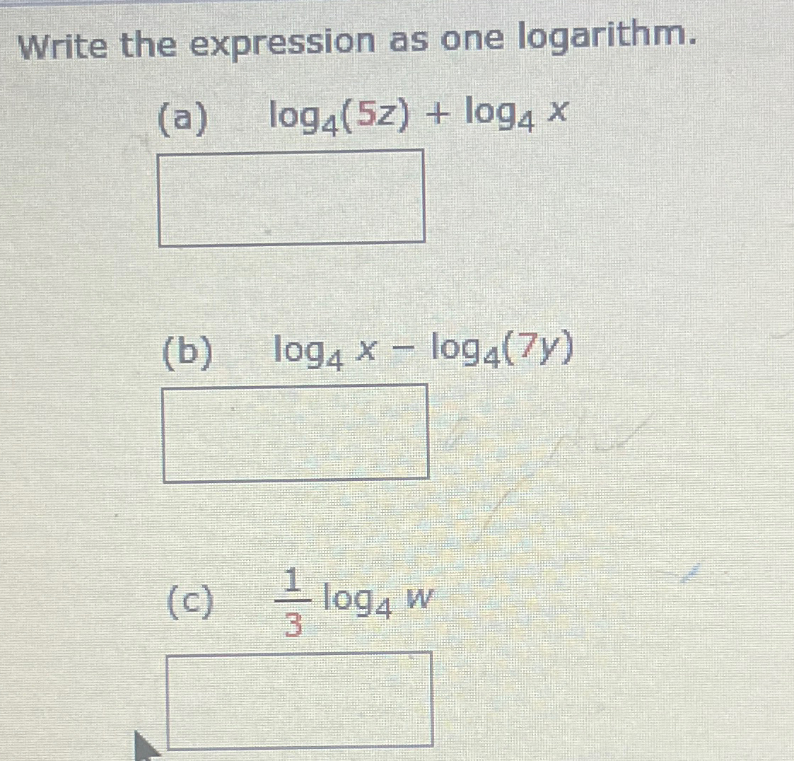 Solved Write the expression as one | Chegg.com