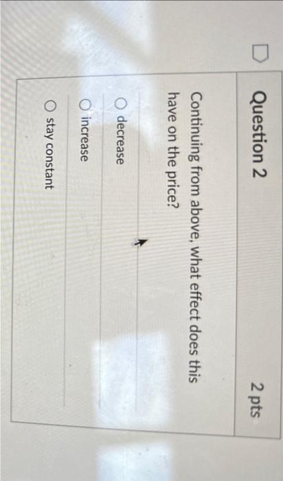 Solved Continuing from above, what effect does this have on | Chegg.com