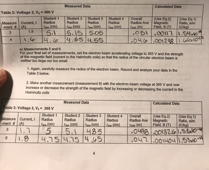 Homework 1a) Calculate an average measured value of | Chegg.com