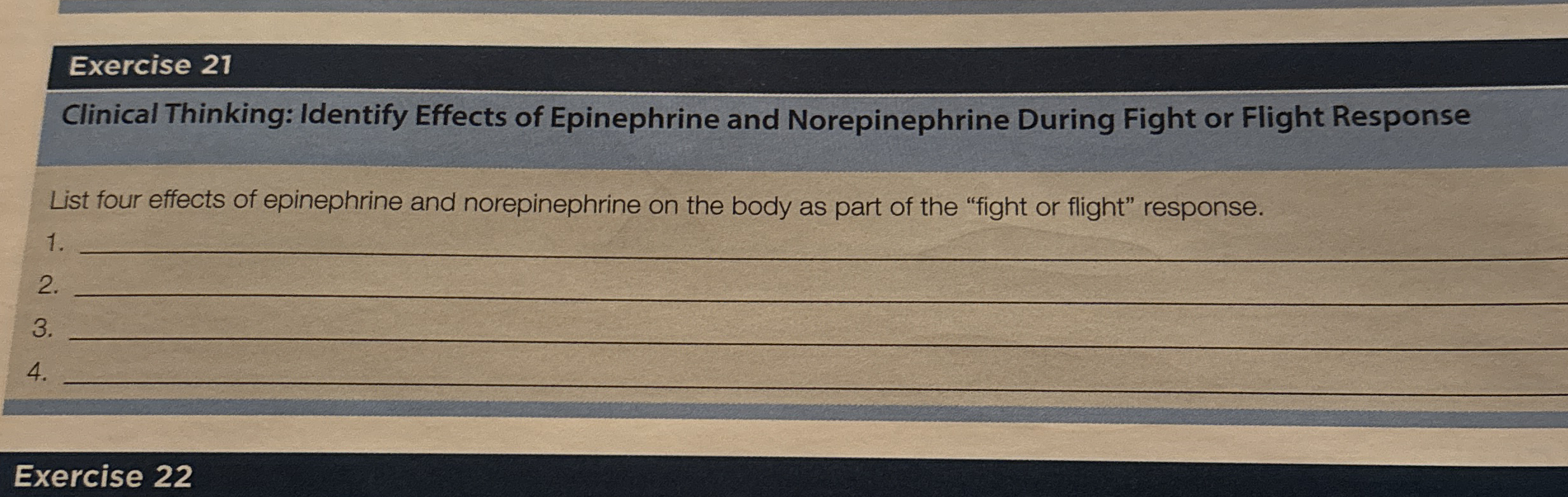 High Quality SOLUTION Exercise 21Clinical Thinking: Identify Effects of | Chegg.com
