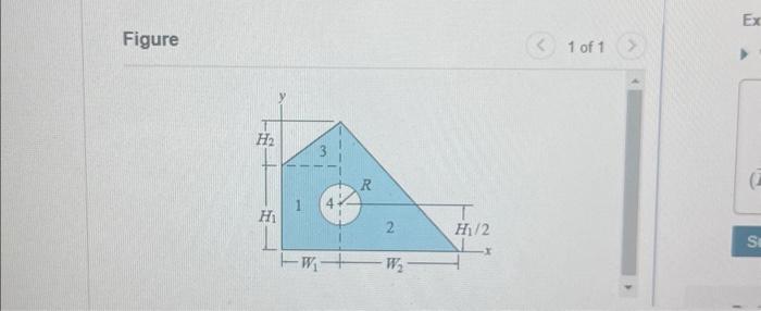 Solved Calculate the moment of inertia of region 1 about a | Chegg.com
