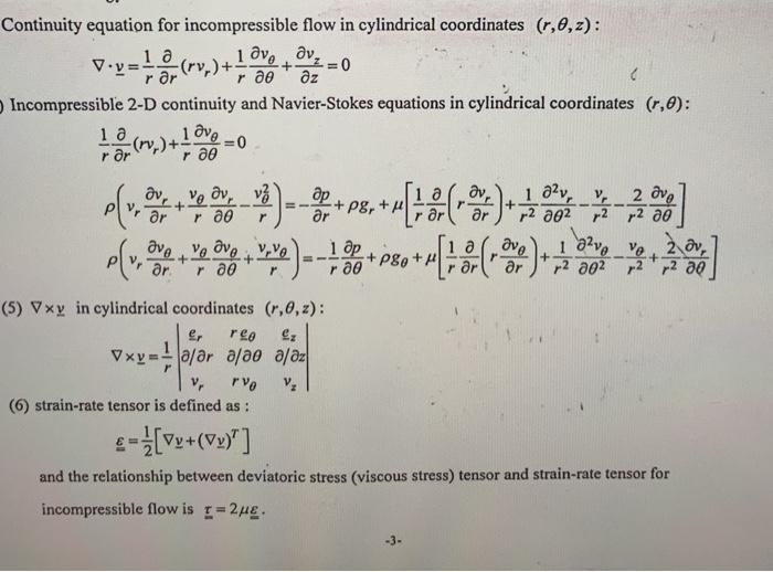 Solved (3 pts.) Derive the 9 components of the strain-rate | Chegg.com
