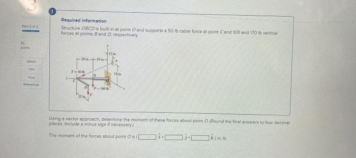 Solved Required inform ation Structure OBCD is built in of | Chegg.com
