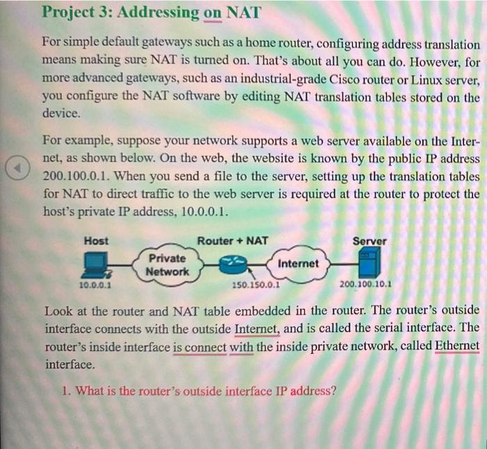 Solved For Simple Default Gateways Such As A Home Router