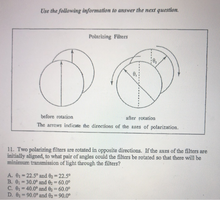 Solved Use the following information to answer the next | Chegg.com