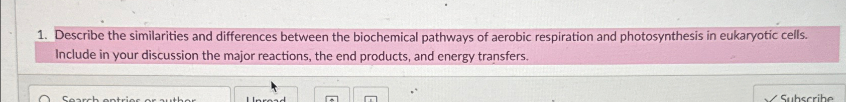 Solved Describe the similarities and differences between the | Chegg.com